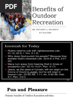 Active and Passive Recreation Examples | PDF