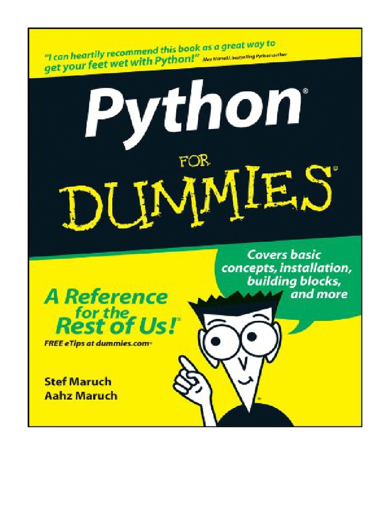 Python For Dummies - Stef Maruch | PDF