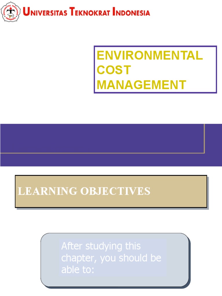 Environmental Cost Management - Part 3 | PDF | Recycling | Waste