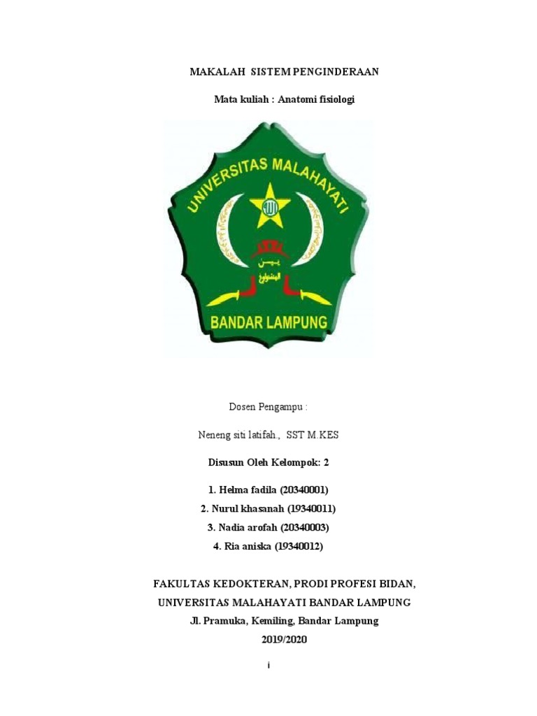 Sistem Indra: Penglihatan, Pengecapan, dan Pendengaran | PDF | Sains ...