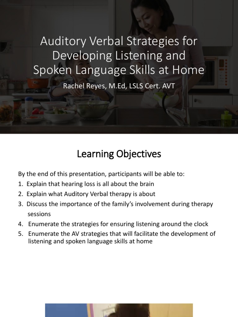 Av Strategies | PDF | Hearing Loss | Hearing