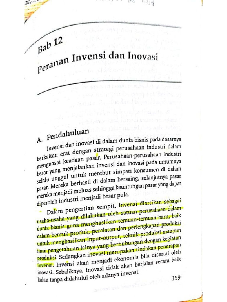 Peranan Invensi Dan Inovasi | PDF