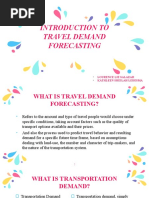 Introduction To Travel Demand Forecasting | PDF | Demand | Transport