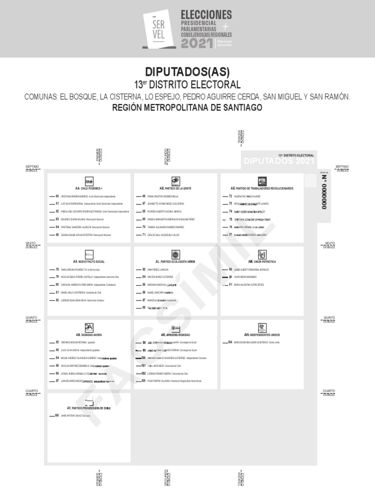 Elecciones 2021: Candidatos a Diputados | PDF | Elecciones | Espectro ...