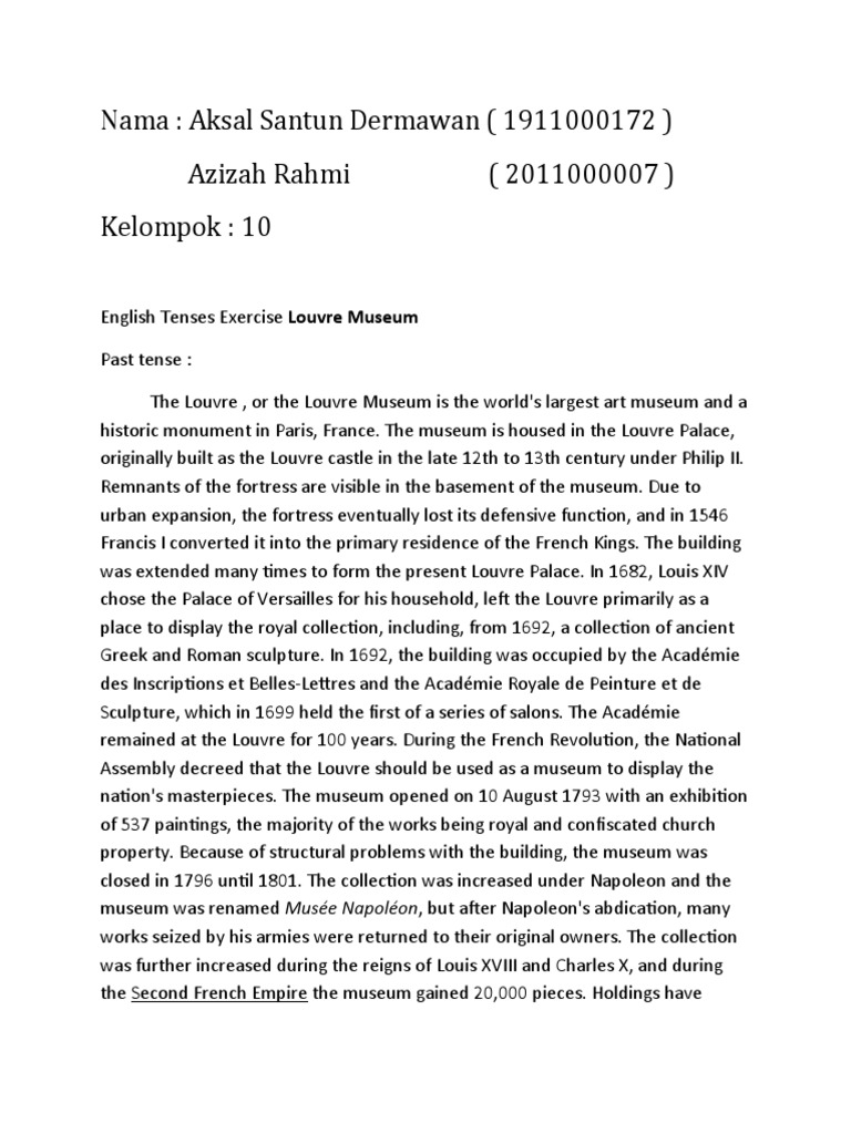 History of Louvre Museum | PDF | Louvre