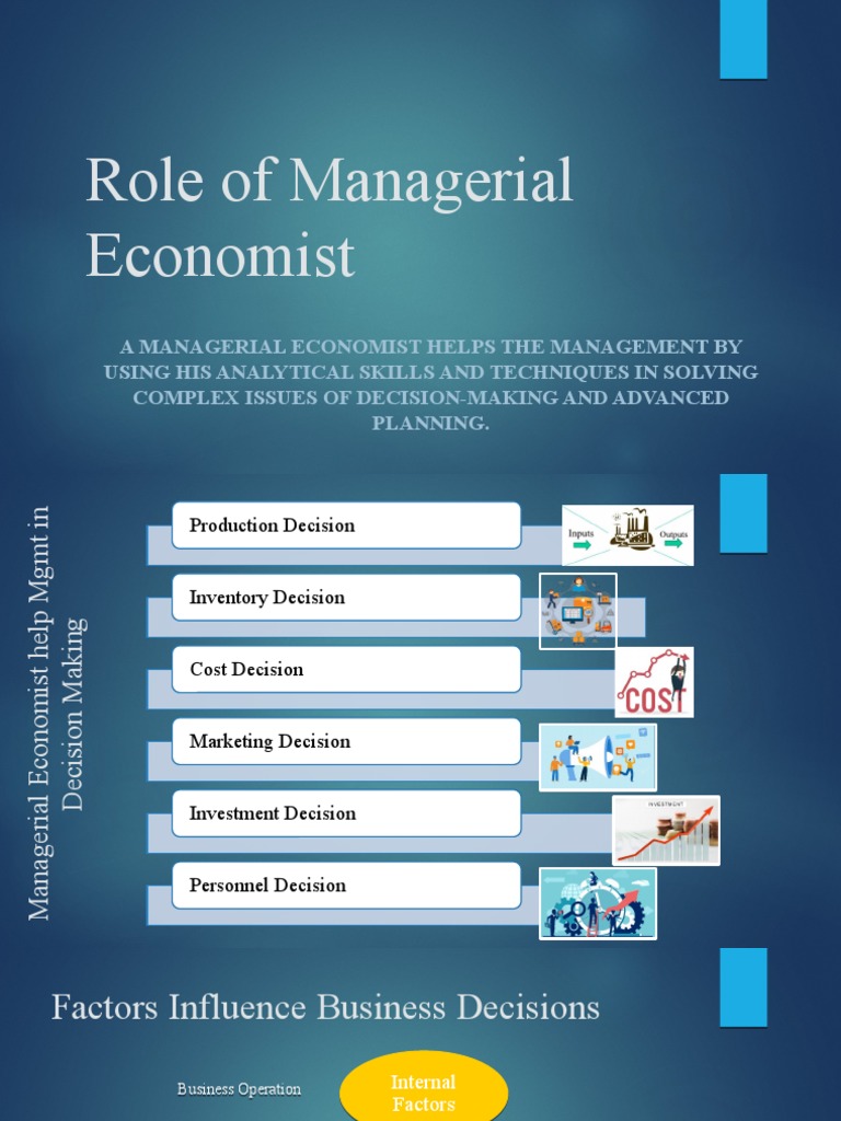 Role of Managerial Economist | PDF | Economics | Economies