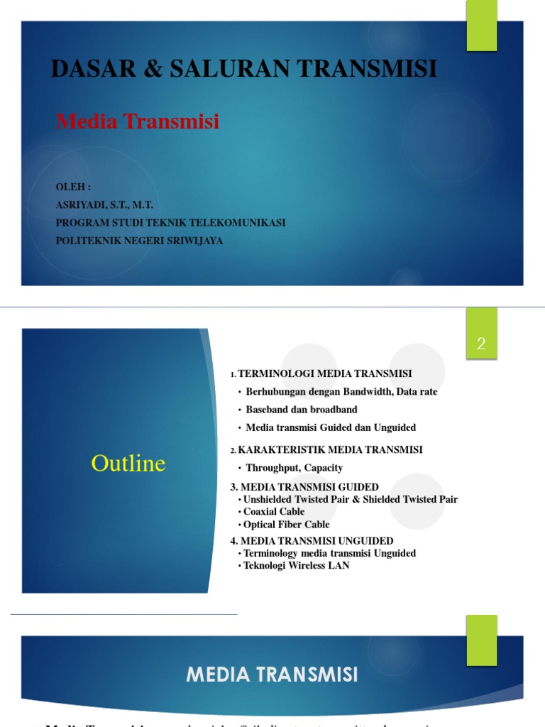 Karakteristik dan Jenis Media Transmisi | PDF