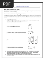 Chain Sling Inspection Checklist | PDF