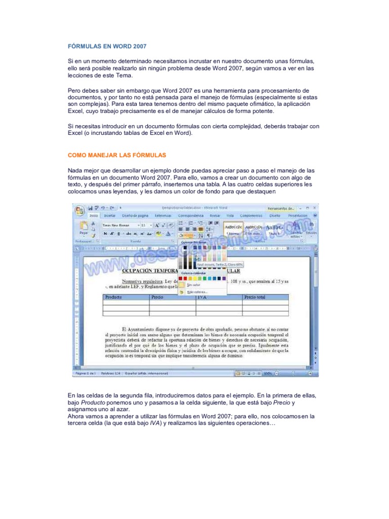 Documento de Texto Sin Formato | PDF | Fórmula | Microsoft Excel