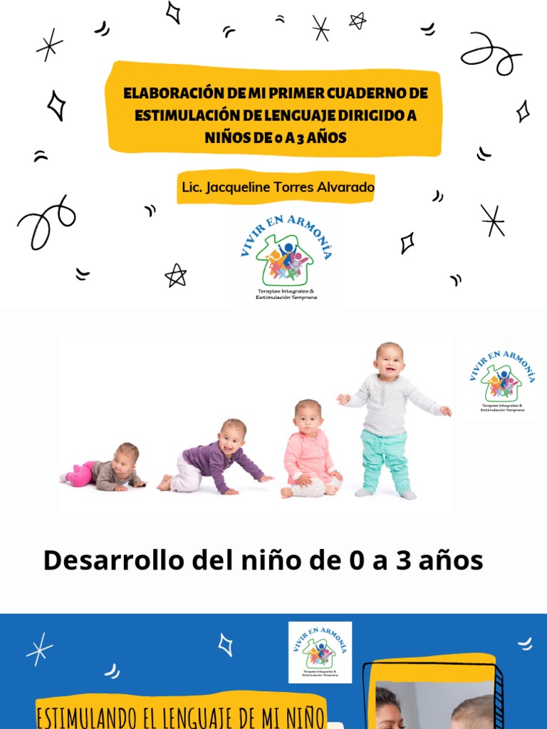 Cuaderno de Estimulación del Lenguaje Infantil | PDF | Aquisición de ...