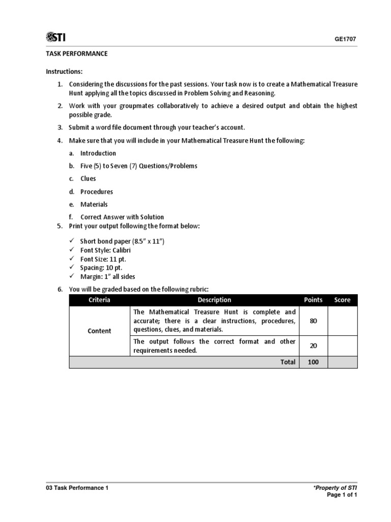 03 Task Performance 1 | PDF
