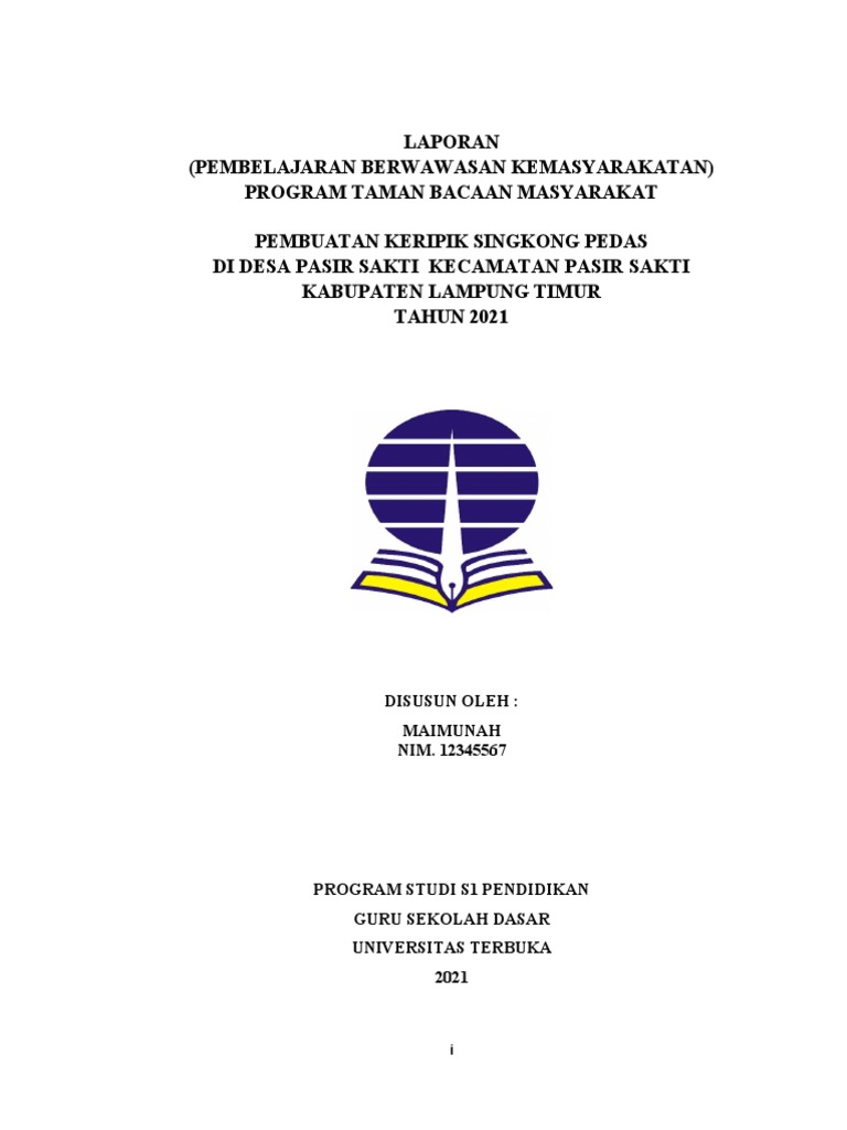 Contoh Format Laporan PBK | PDF