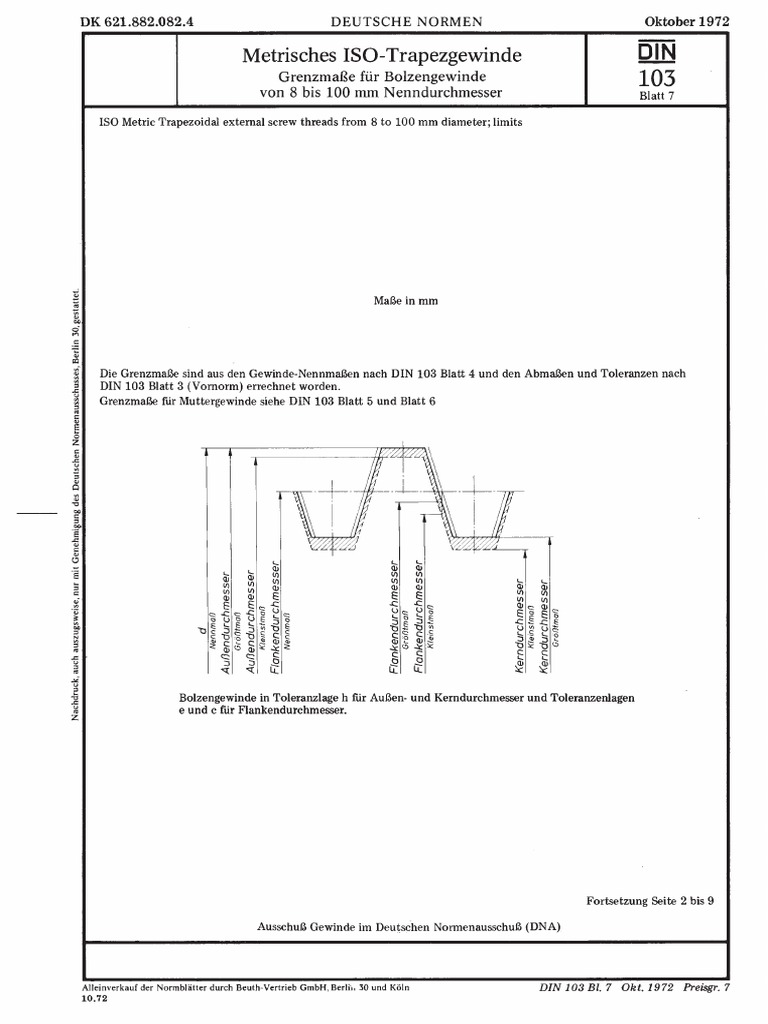 Din 103-7 1972-10 | PDF