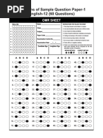 150 Question OMR Sheet Instructions | PDF