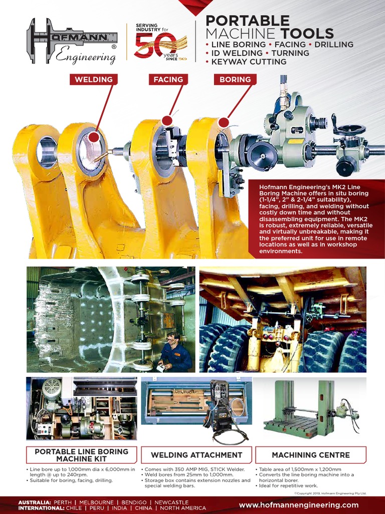 43 - Hofmann - Portable Machine Tools Brochure - A4 | PDF | Mechanical ...
