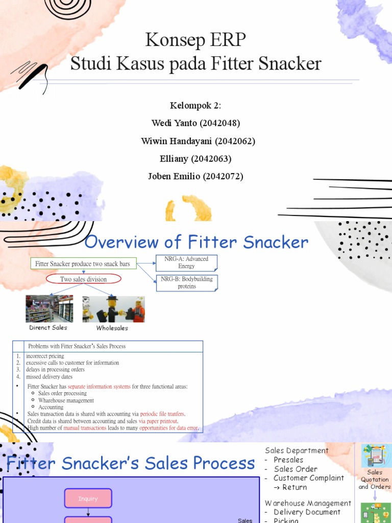 Konsep ERP untuk Fitter Snacker | PDF | Sales | Customer Relationship ...