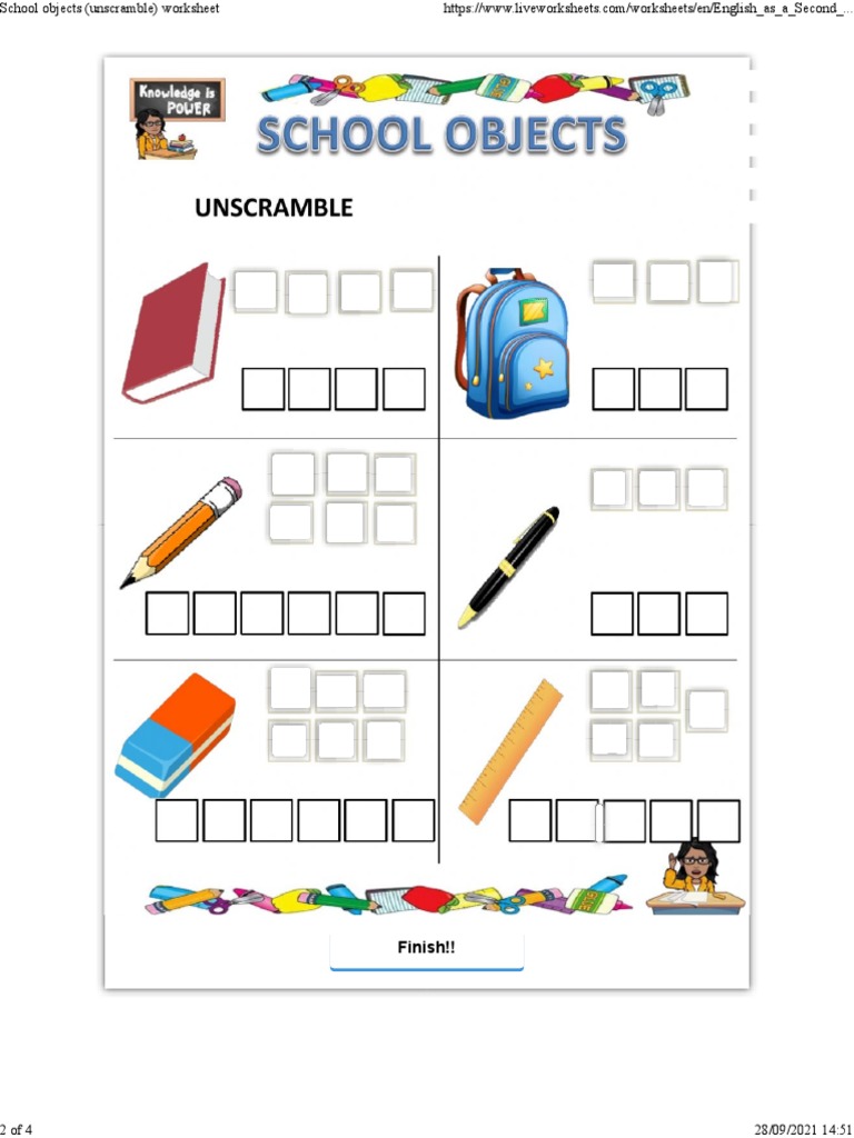 School Objects | PDF