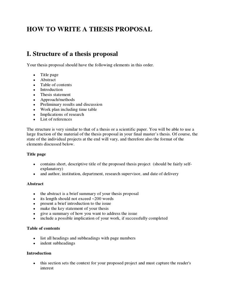 How To Write A Research Proposal | PDF | Thesis | Science