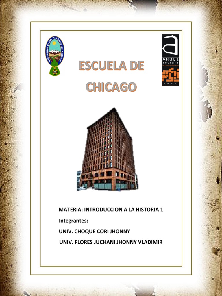Escuela de Chicago Historia de La Arquitectura | PDF | Chicago ...