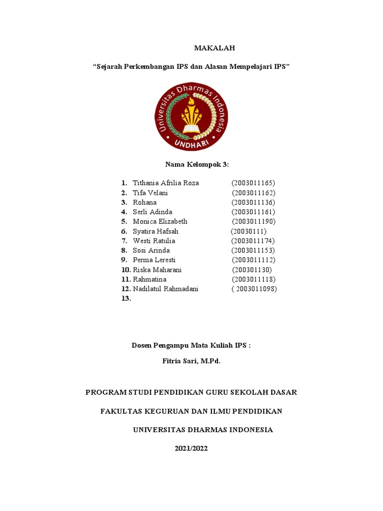 Kel 3 IPS KT | PDF | Ilmu Sosial | Kajian Bahasa Asing