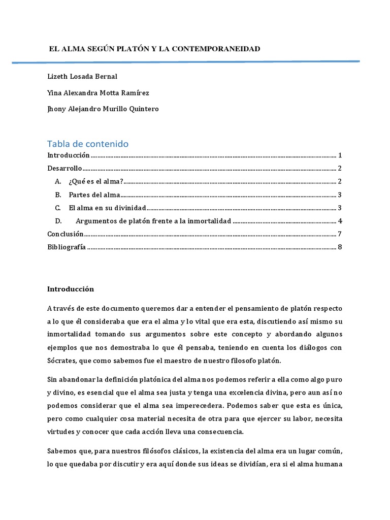 El alma según Platón: argumentos clásicos sobre su naturaleza e ...