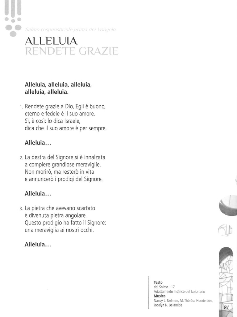Alleluia (Spartito) | PDF