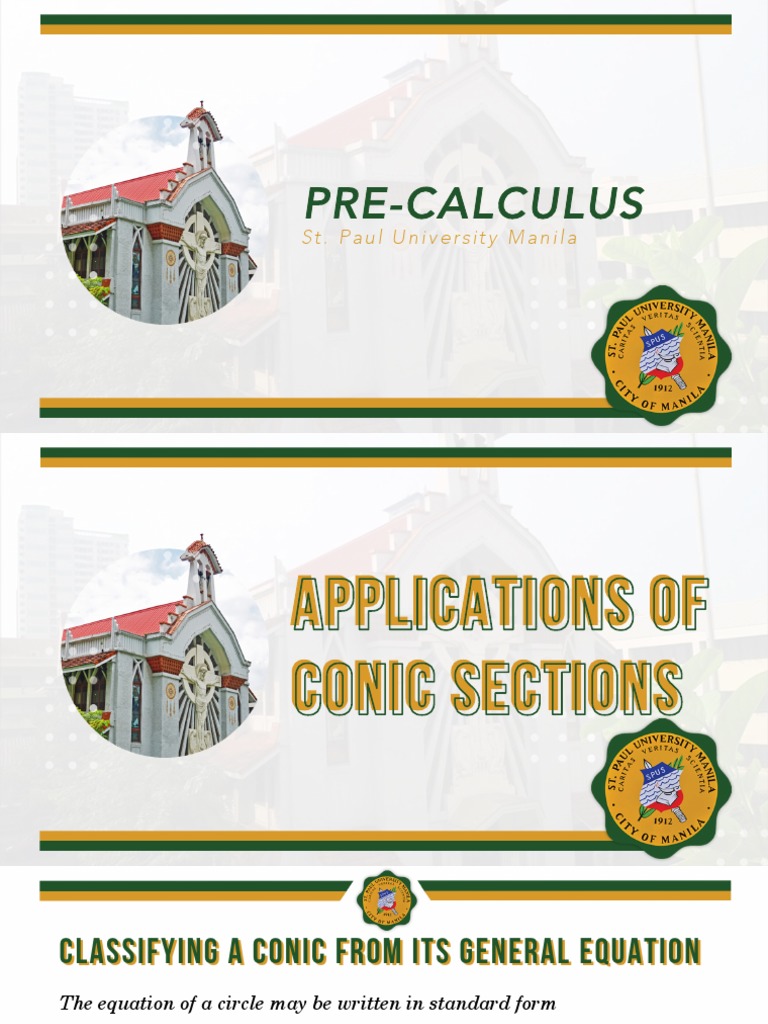 Conic Sections for Pre-Calculus Students | PDF | Geometry | Analytic ...