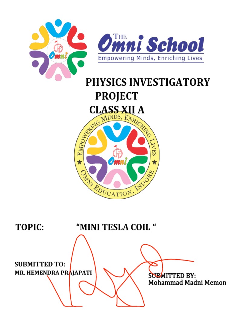 Phy Project Report Format | PDF | Inductor | Transformer