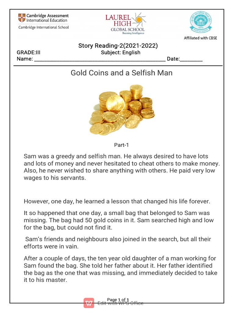 Grade 3 Story Reading - 2 | PDF