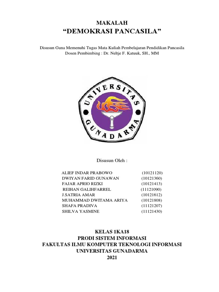 Pemahaman Demokrasi Pancasila di Indonesia | PDF | Politik | Sains & Matematika