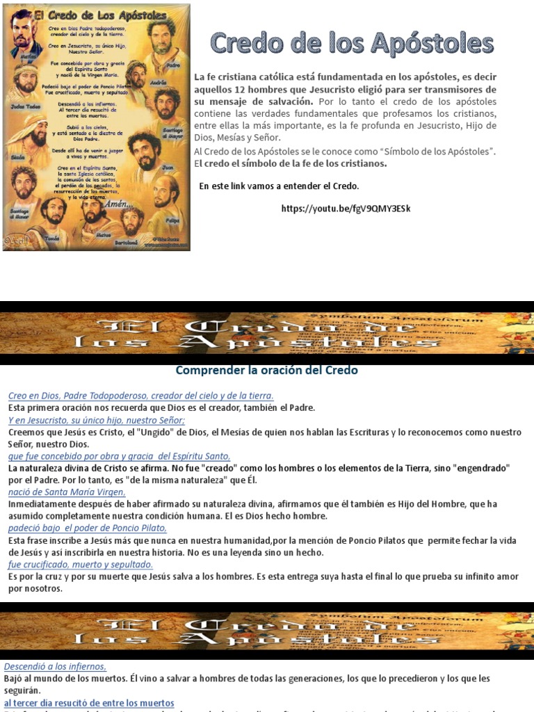 Credo | PDF | Cristo (título) | Jesús