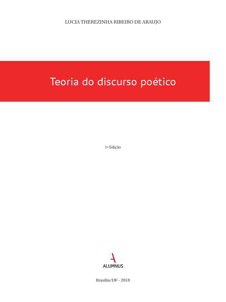 Teoria Do Discurso Poetico | PDF | Poesia | Discurso