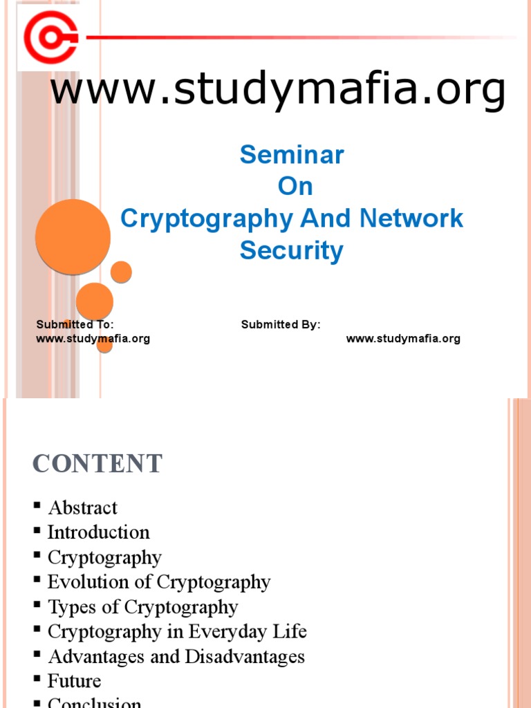 Cryptography and Network Security | PDF | Cryptography | Key (Cryptography)