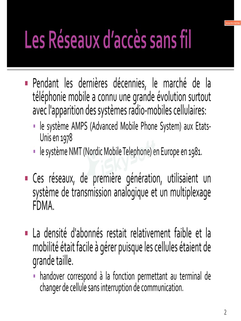 Le Système AMPS (Advanced Mobile Phone System) Aux Etats-Unis en 1978 ...