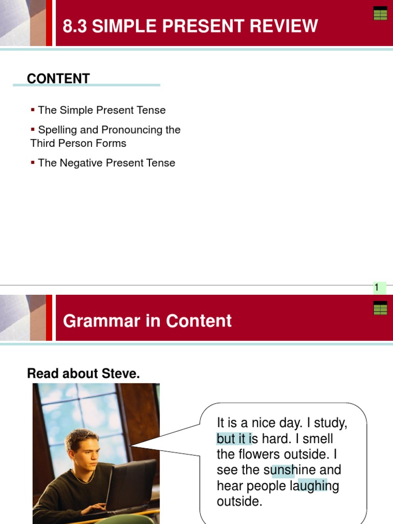 Simple Present Tense Guide | PDF | Language Families | Syntax