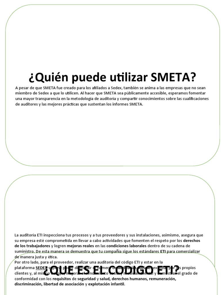 Que Es Smeta | Descargar gratis PDF | Seguridad y salud ocupacional | Auditoría