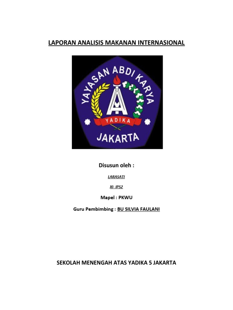 Laporan Analisis PKWU - IPS2 | PDF
