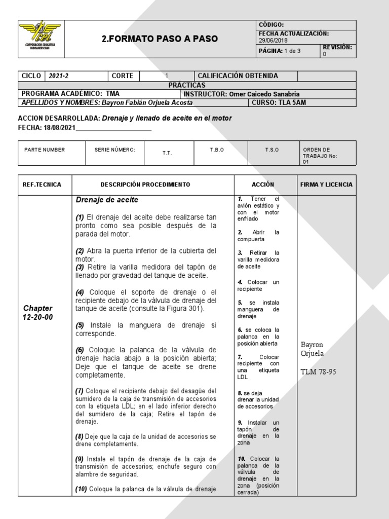 Formato de Paso A Paso | PDF