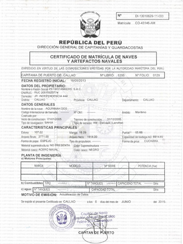 Certificado de Matrícula | PDF