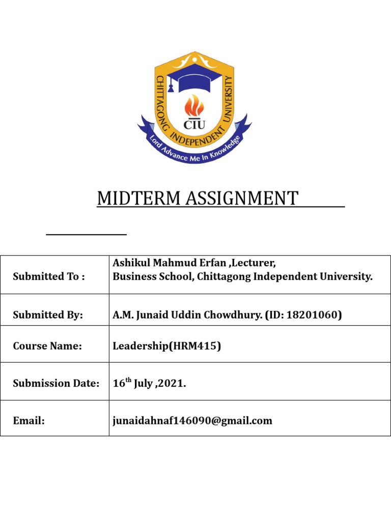 Hrm415 Midterm Assignment | PDF | Employment | Leadership