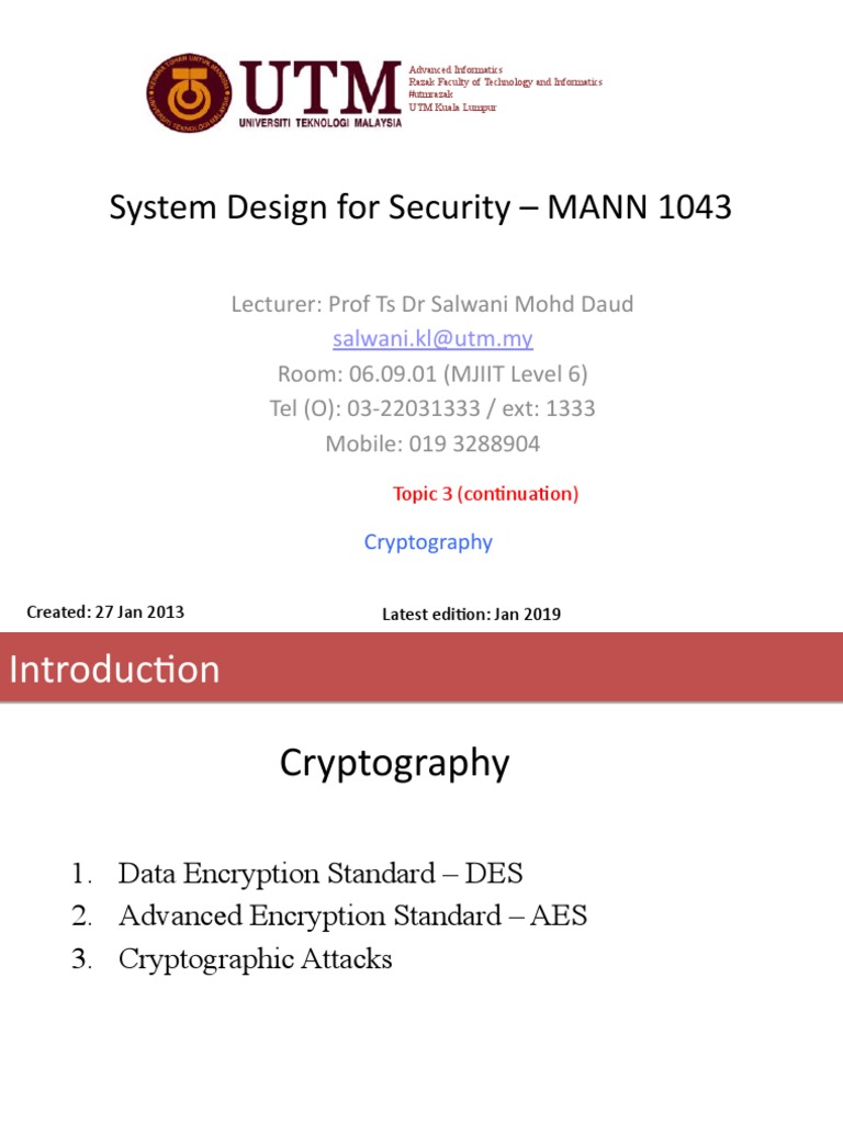 Embedded Cryptography 2 | PDF | Cryptography | Cryptanalysis Embedded Cryptography 2 | PDF | Cryptography | Cryptanalysis