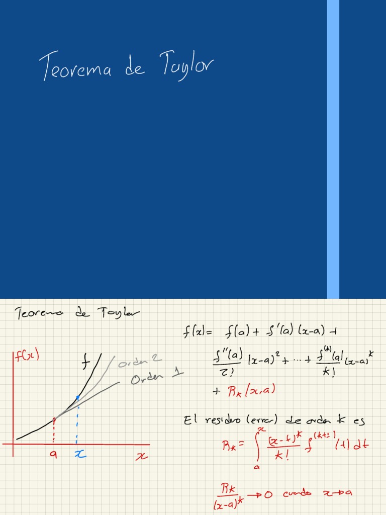 Teorema de Taylor | PDF | Análisis matemático | Cálculo