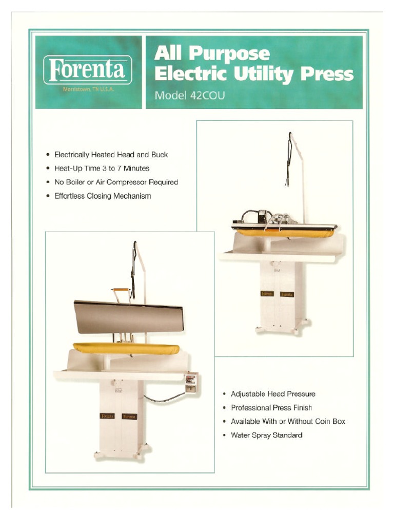 Forenta 42cou Specifications | PDF
