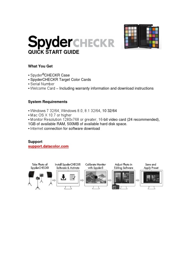 Quick Start Guide: What You Get | PDF | Raw Image Format | Rgb Color Model