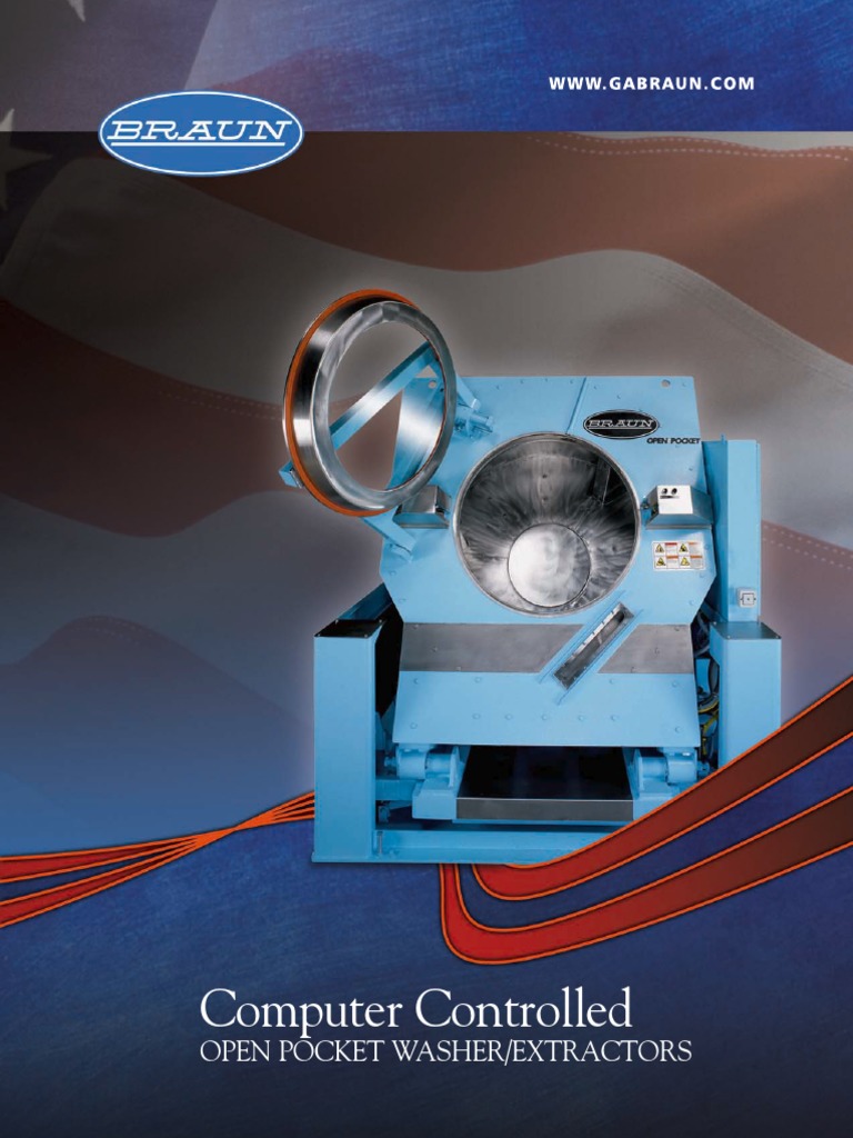 GA BRAUN Specifications 2 Open Pocket Washer Extractors | PDF | Washing ...