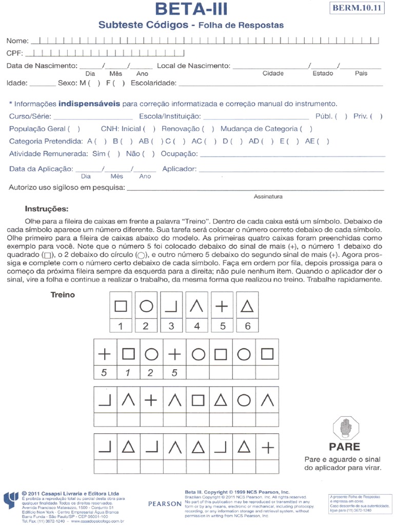 Beta III Códigos | PDF