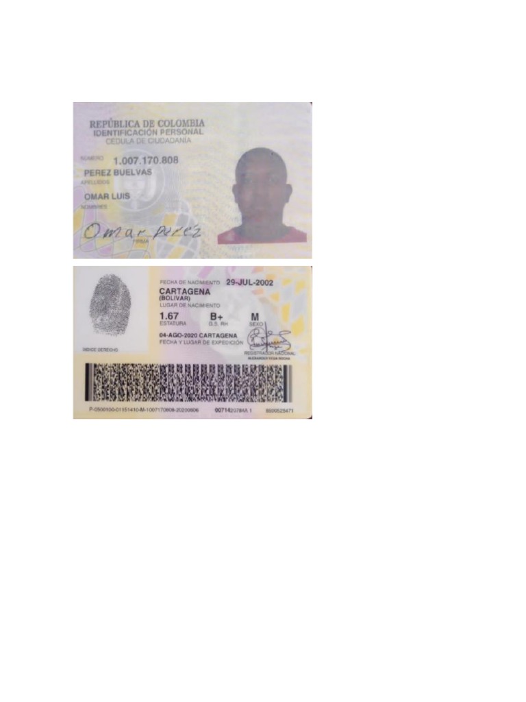 Cedula Omar Luis | PDF