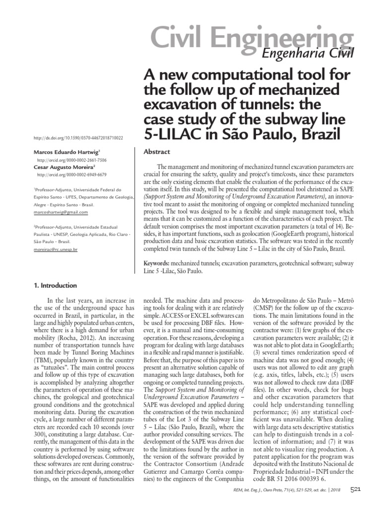 A New Computational Tool For | Download Free PDF | Tunnel ...