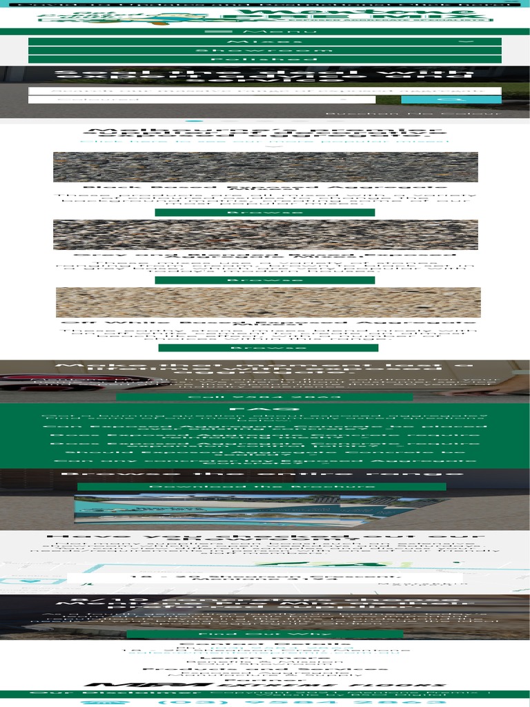 Mentone Pre Mix Exposed Aggregate Specialists | PDF | Concrete ...