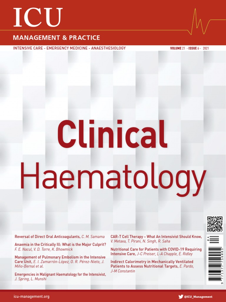 Icu6 Management of Pulmonary Embolism in The Intensive Care Unit | PDF ...